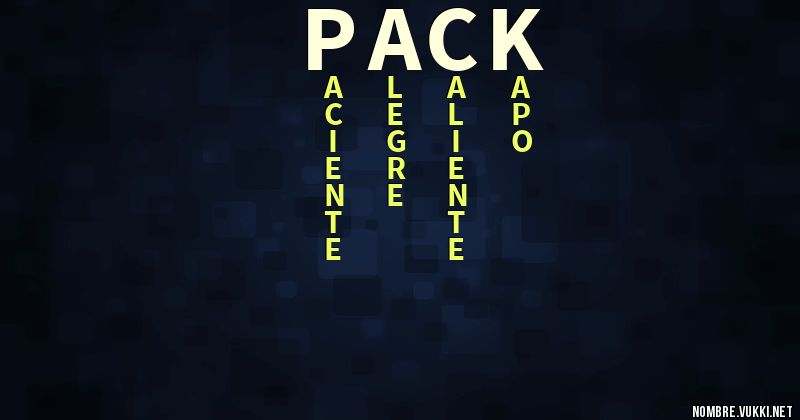 Qué significa pack
