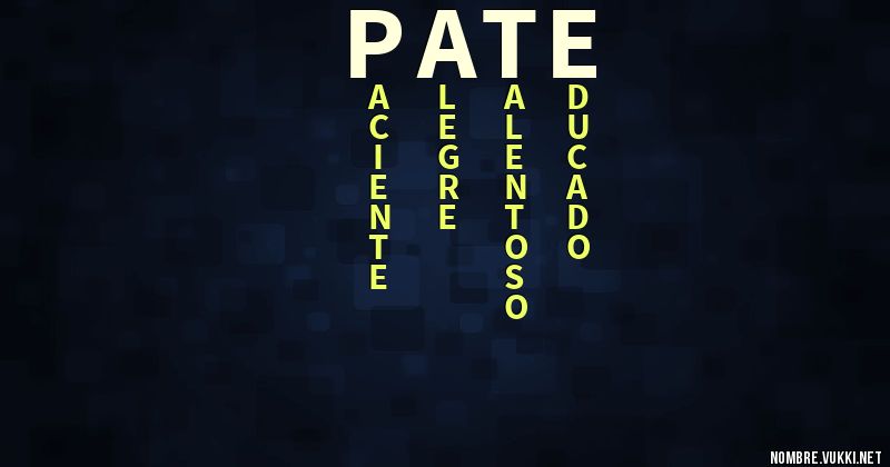 Qué significa pate