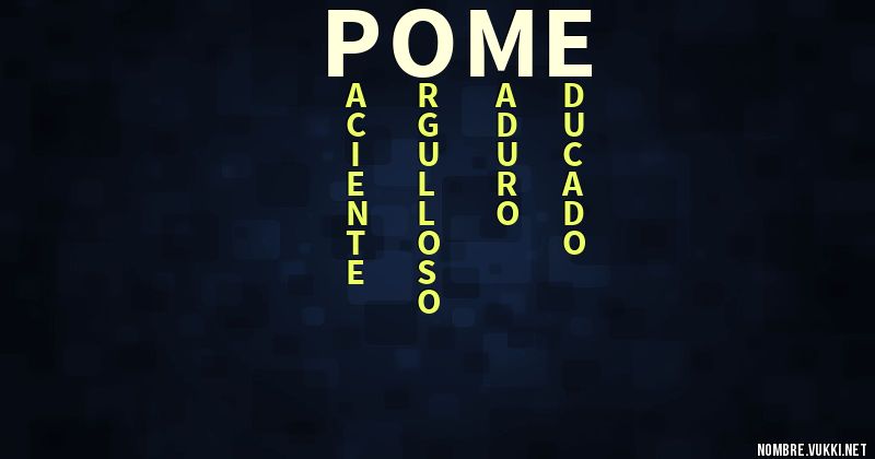 Qué significa pome