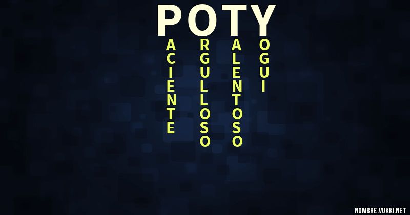 Qué significa poty