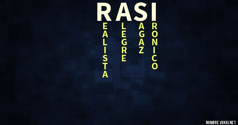 Qué significa rasi