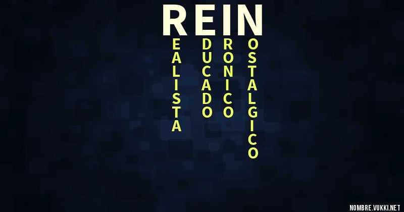Qué significa rein