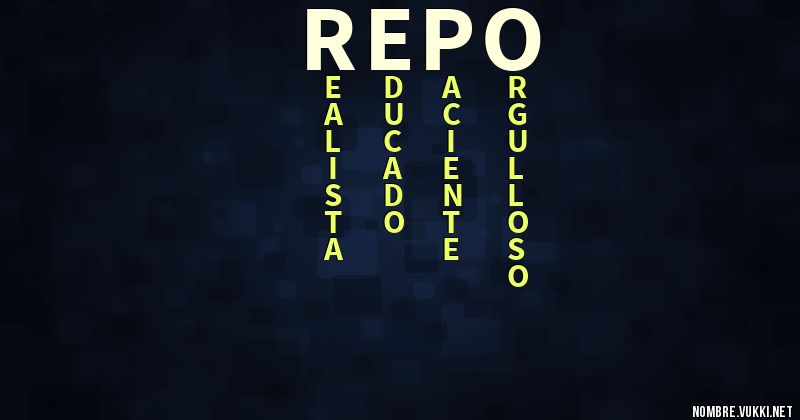 Qué significa repo
