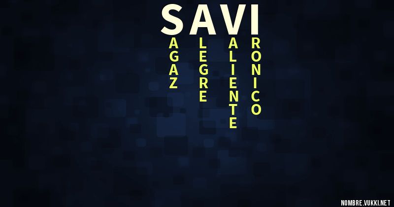 Qué significa savi