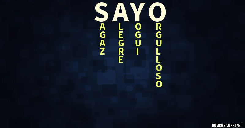 Qué significa sayo