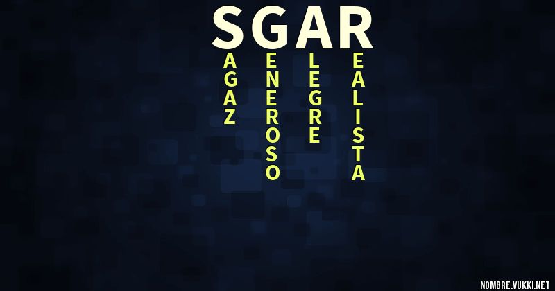 Qué significa sgar