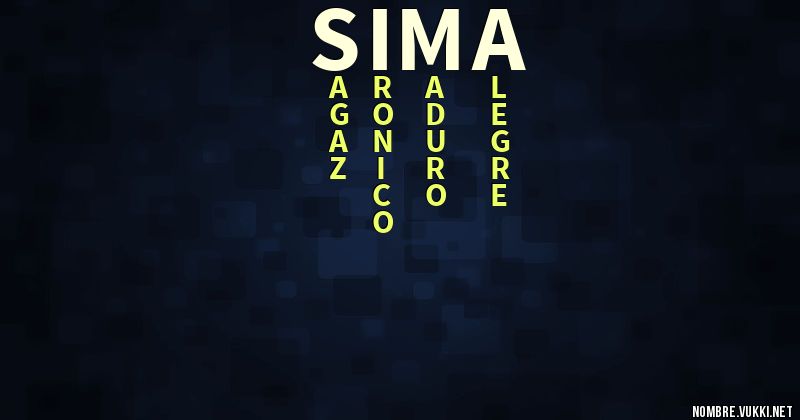 Qué significa sima