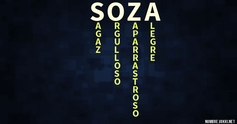 Qué significa soza