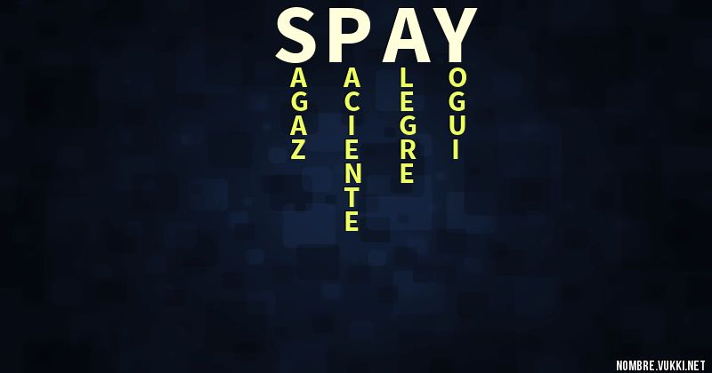 Qué significa spay