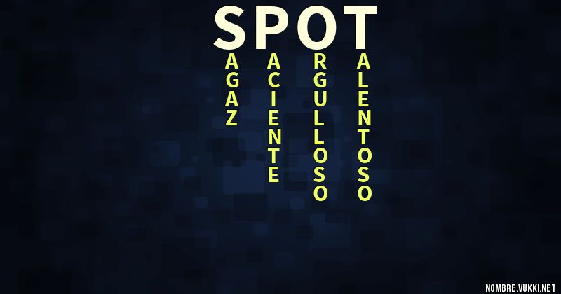 Qué significa spot