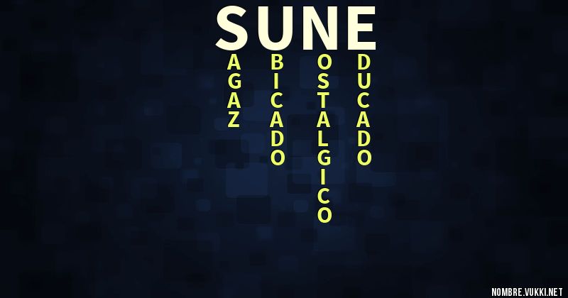 Qué significa sune