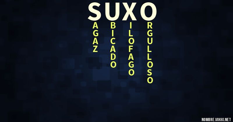 Qué significa suxo