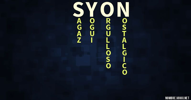 Qué significa syon