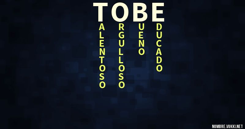 Qué significa tobe