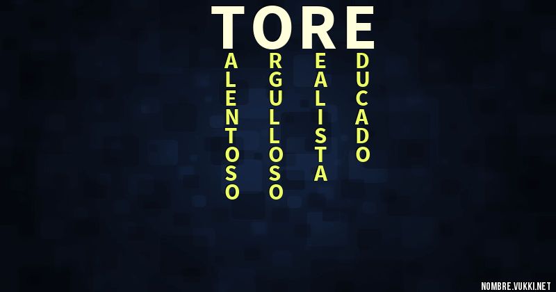 Qué significa tore