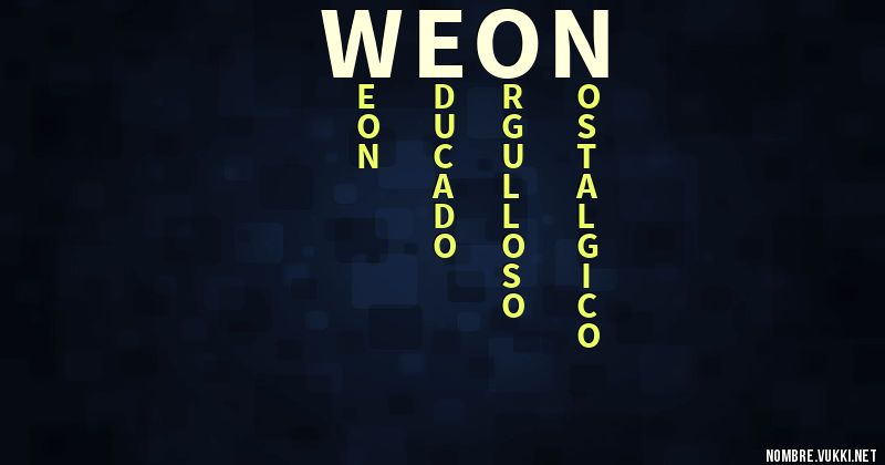 Qué significa weon