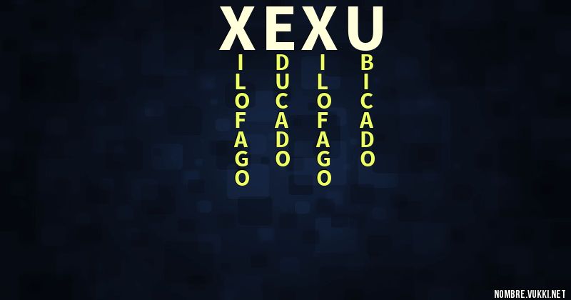Qué significa xexu