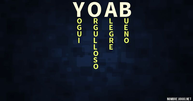 Qué significa yoab