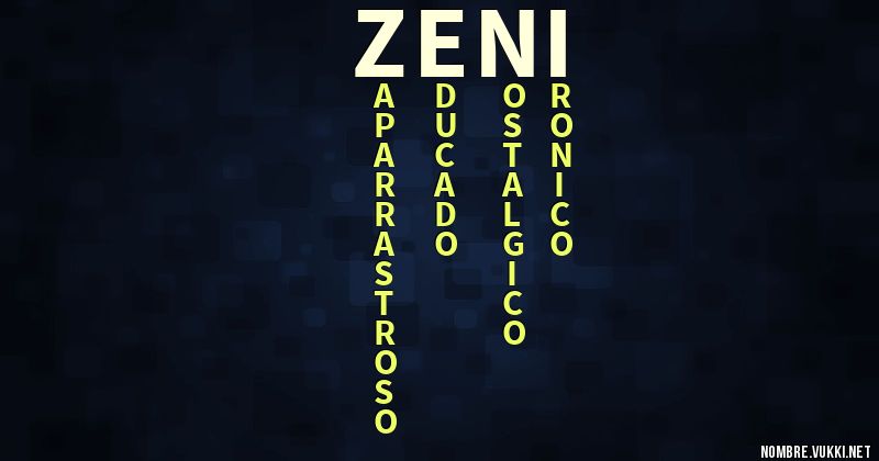 Qué significa zeni
