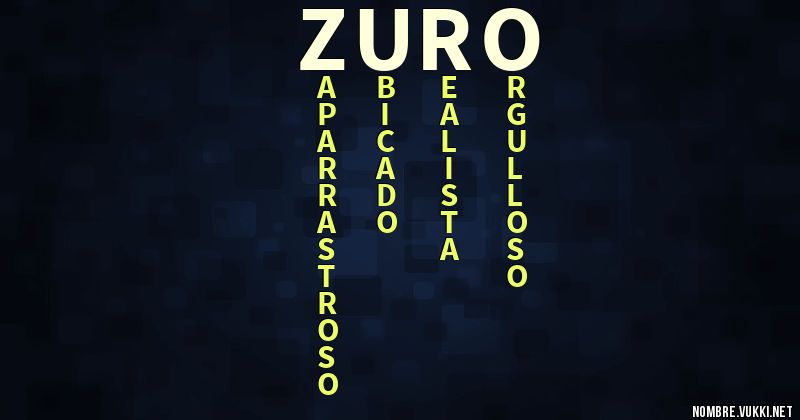Qué significa zuro