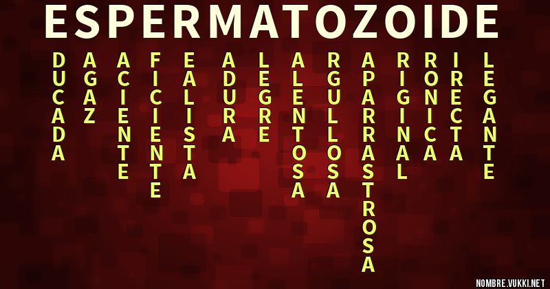 Qué significa espermatozoide