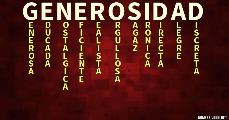 Qué significa generosidad