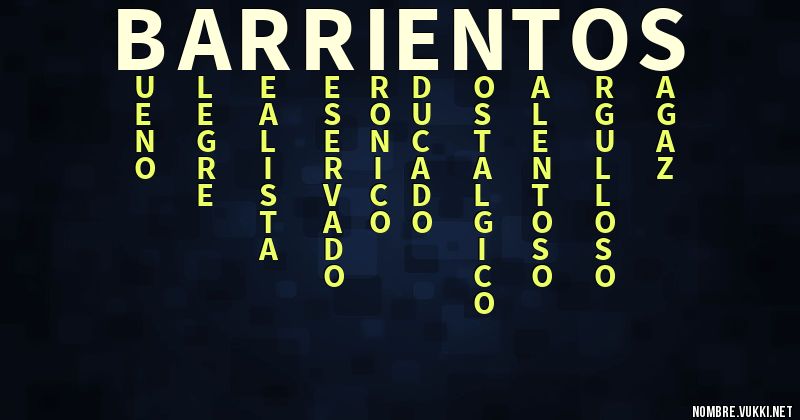 Qué significa barrientos