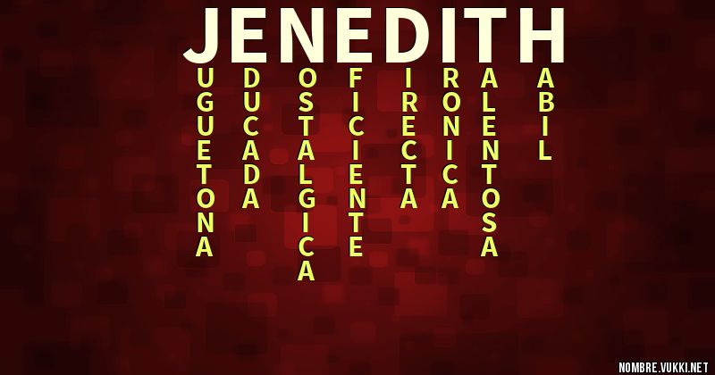 Qué significa jenedith