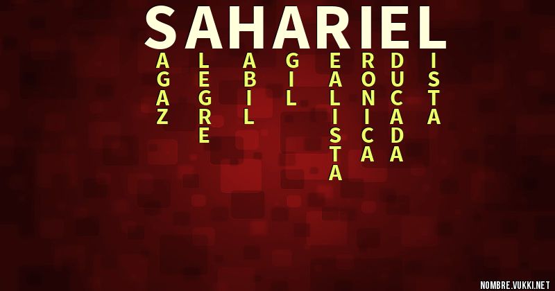 Qué significa sahariel