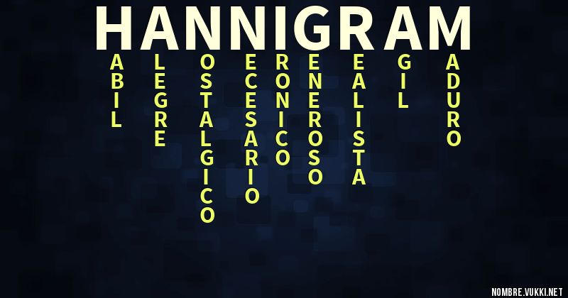 Qué significa hannigram