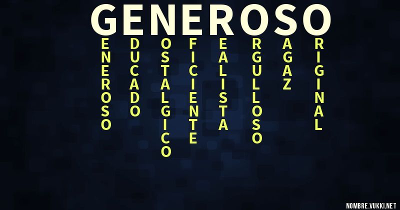 Qué significa generoso