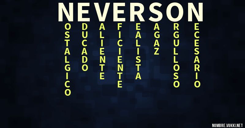 Qué significa neverson