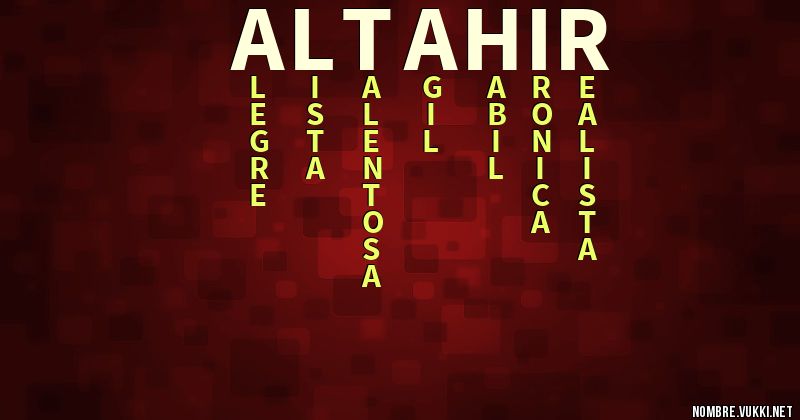 Qué significa altahir