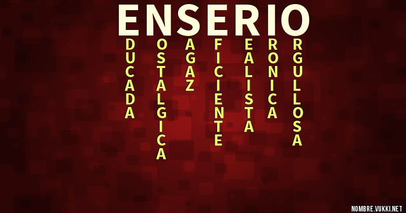 Qué significa enserio