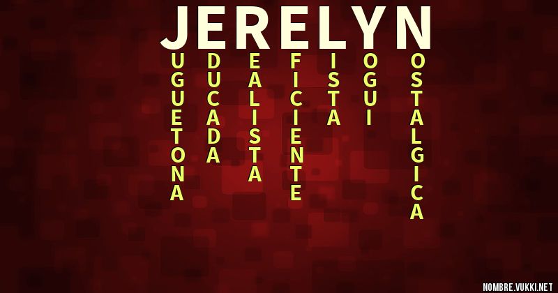 Qué significa jerelyn