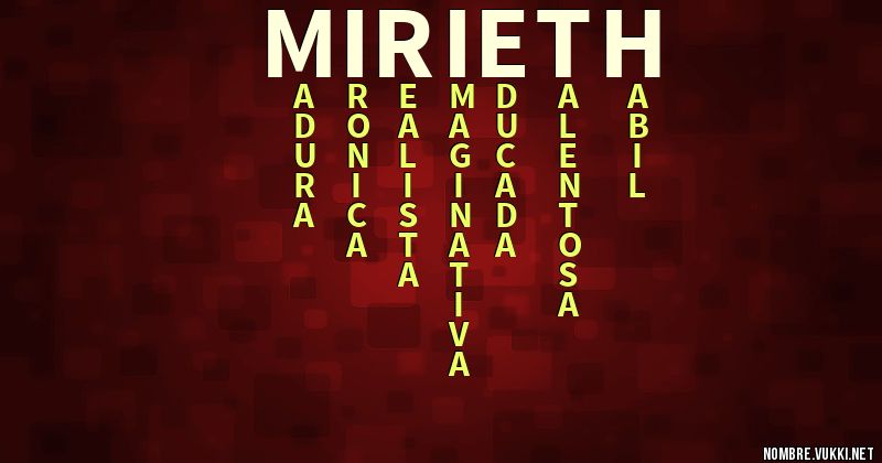 Qué significa mirieth