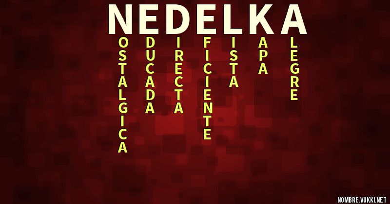 Qué significa nedelka