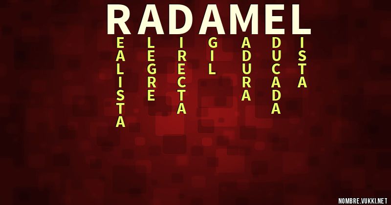 Qué significa radamel