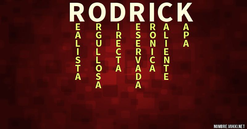 Qué significa rodrick