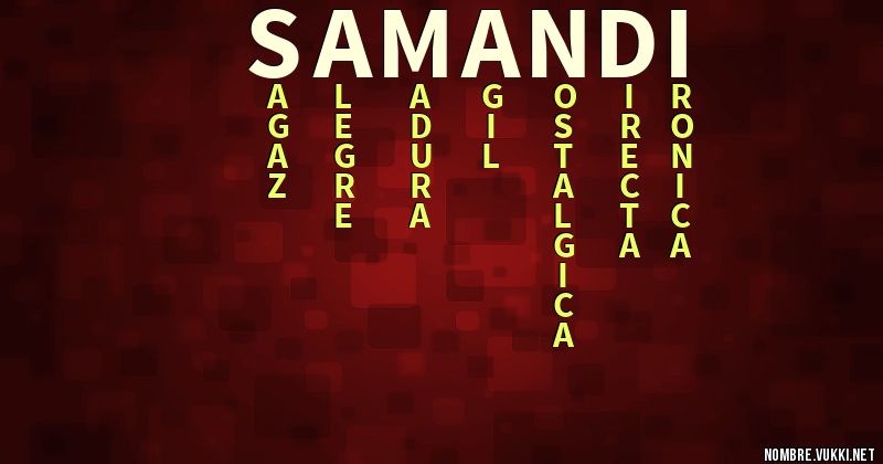 Qué significa samandi