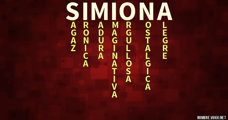 Qué significa simiona