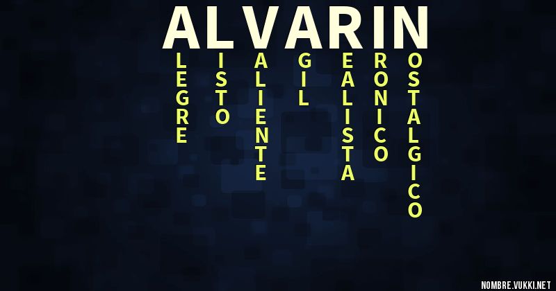Qué significa alvarin