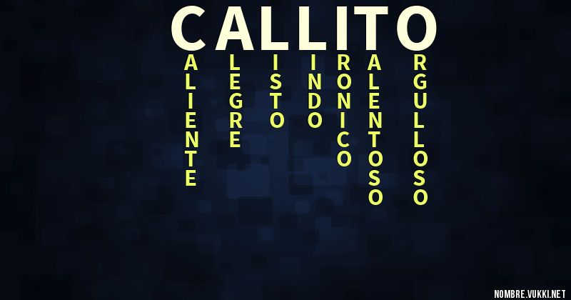 Qué significa callito