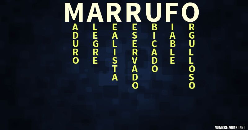 Qué significa marrufo