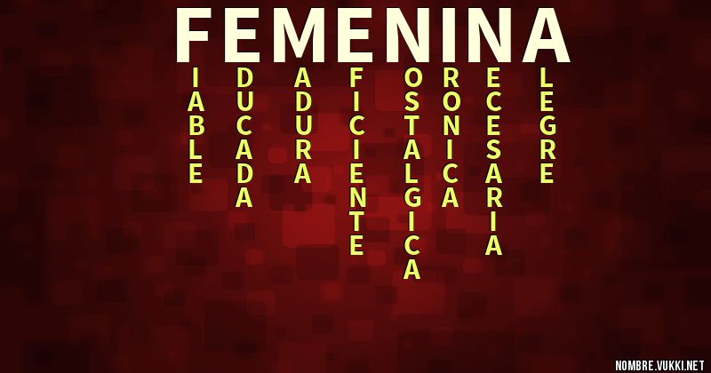 Qué significa femenina