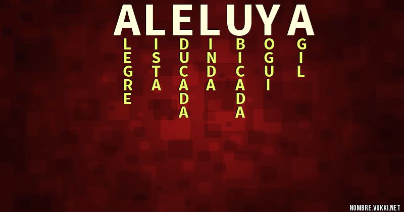 Qué significa aleluya