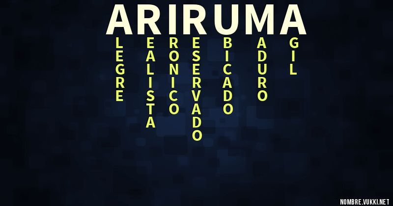Qué significa ariruma