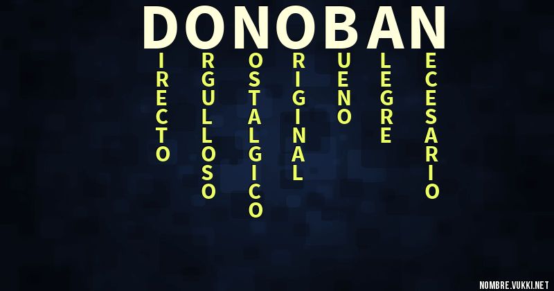 Qué significa donoban