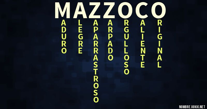 Qué significa mazzoco