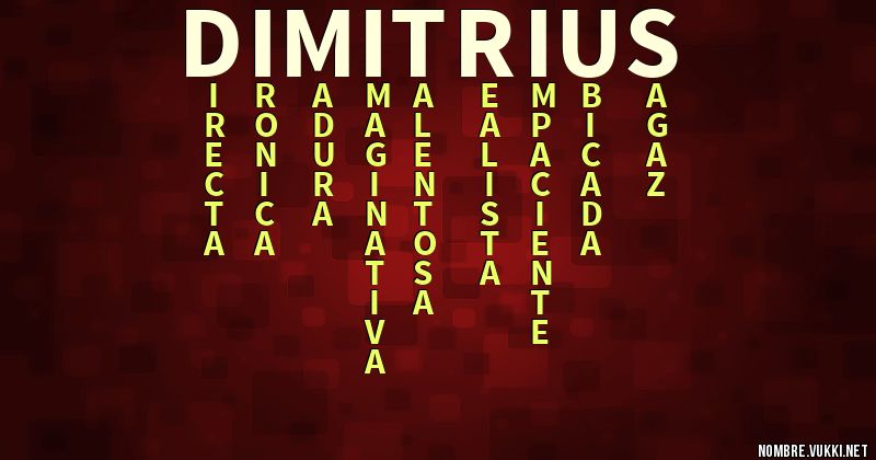 Qué significa dimitrius